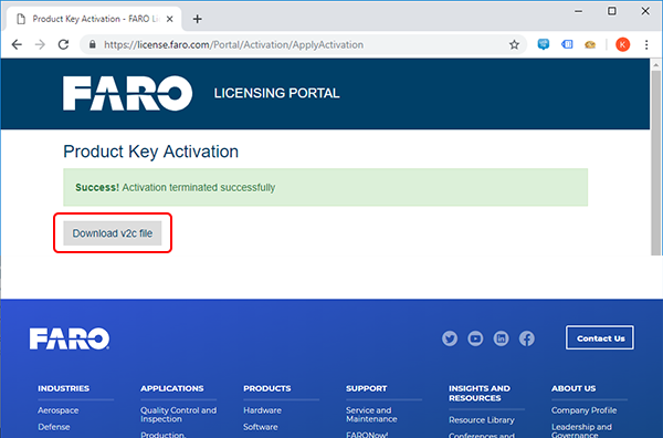 FARO InTouch & FARO Licensing Manager Application